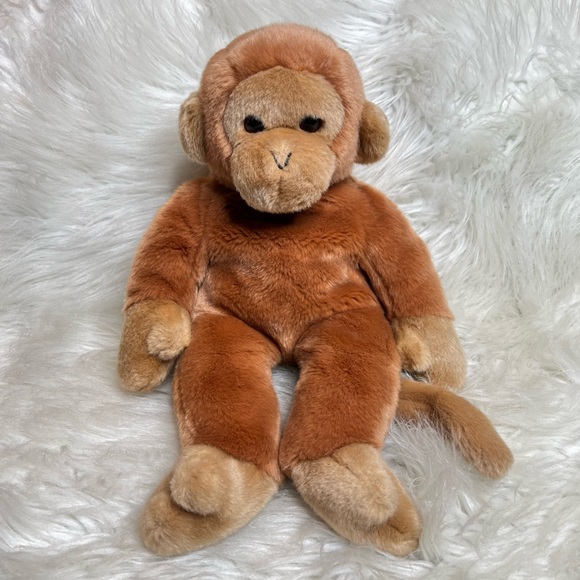 Ty | Toys | Vintage 998 Ty Monkey Chimpanzee Plush 13 Bongo Original Beanie Babies Buddies ...